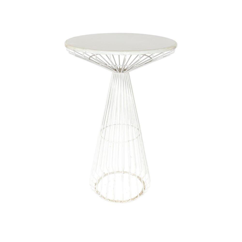 Wire Bar Table – White - Elderberry Event HireWire Bar Table - White ...