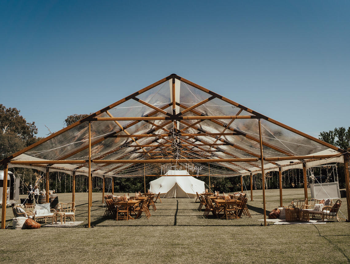 $12,900 Barn Style Marquee- Grande 12m x 27m - Elderberry Event Hire